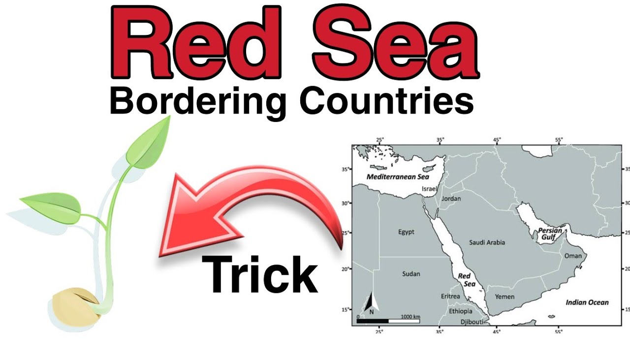 Trick To Remember Bordering Countries Of Red Sea #Redsea #trick # ...