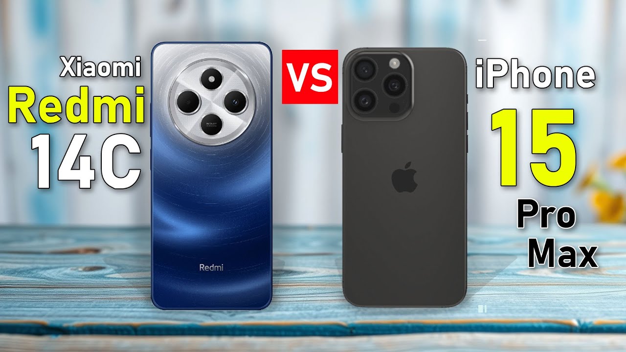 Xiaomi Redmi 14C VS Iphone 15 Pro Max - YouTube