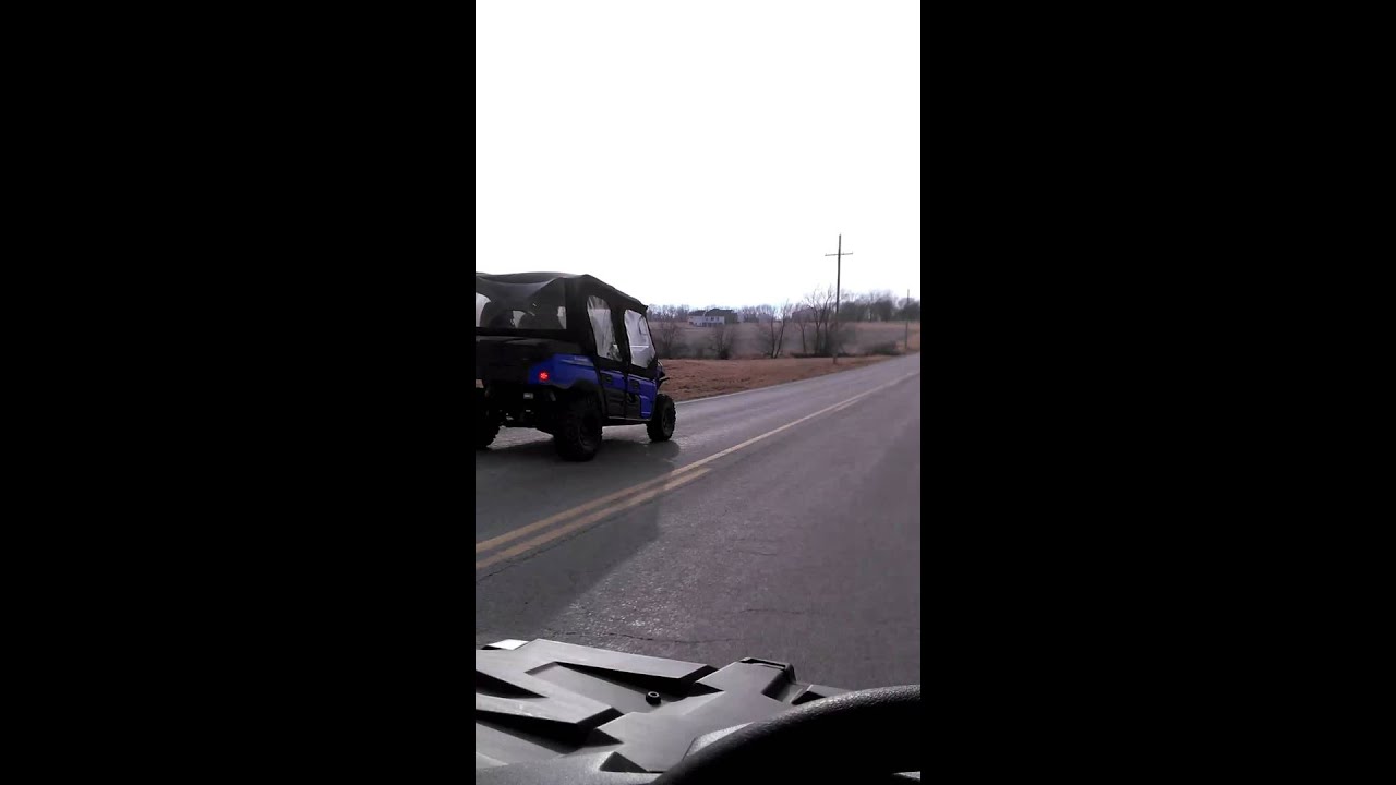 Polaris Ace vs Kawasaki Teryx 4 drag race. - YouTube