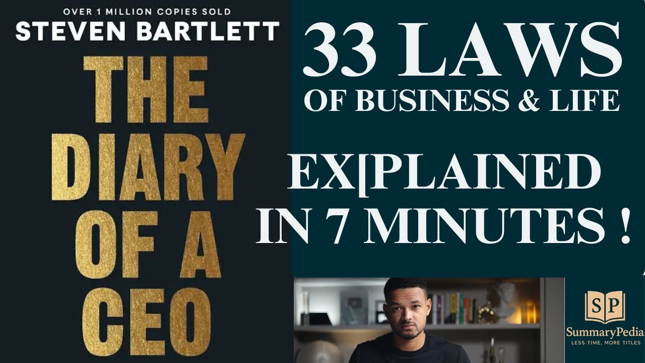 The Diary of a CEO: 33 Laws of Business & Life in 7 Minutes | Steven ...