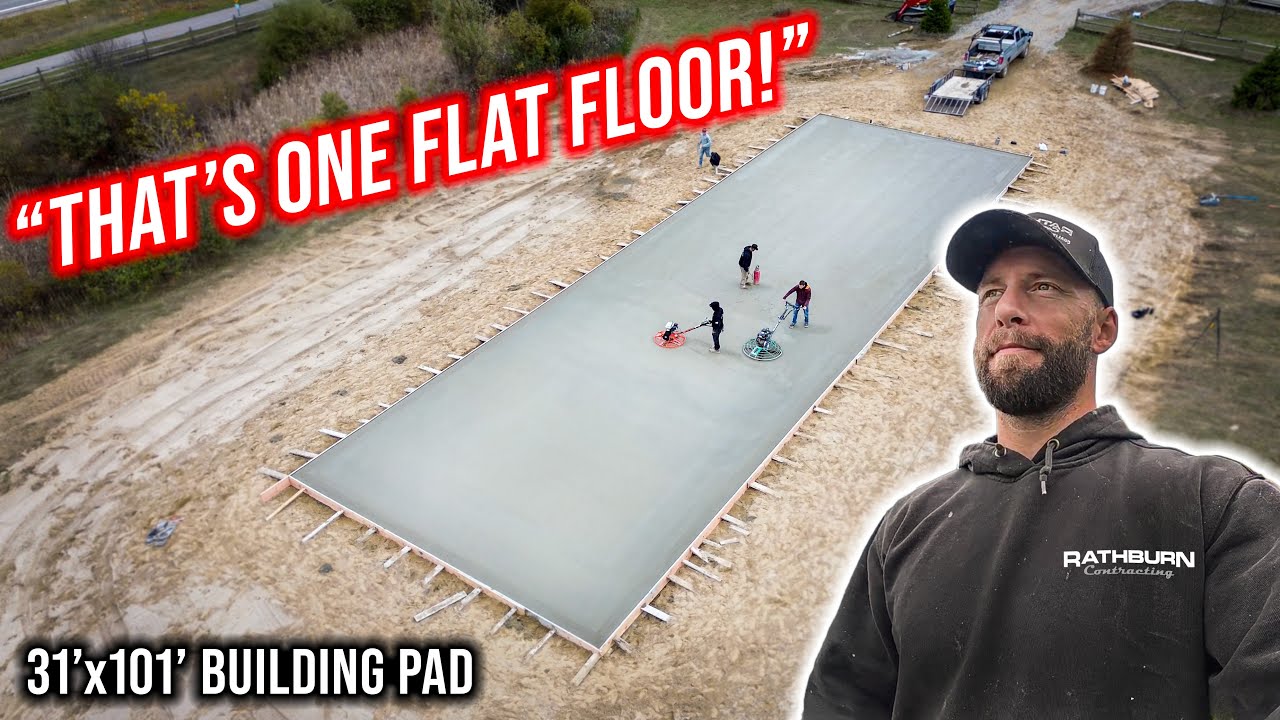 Pouring a Big Floor Before it Gets Too Cold! - YouTube
