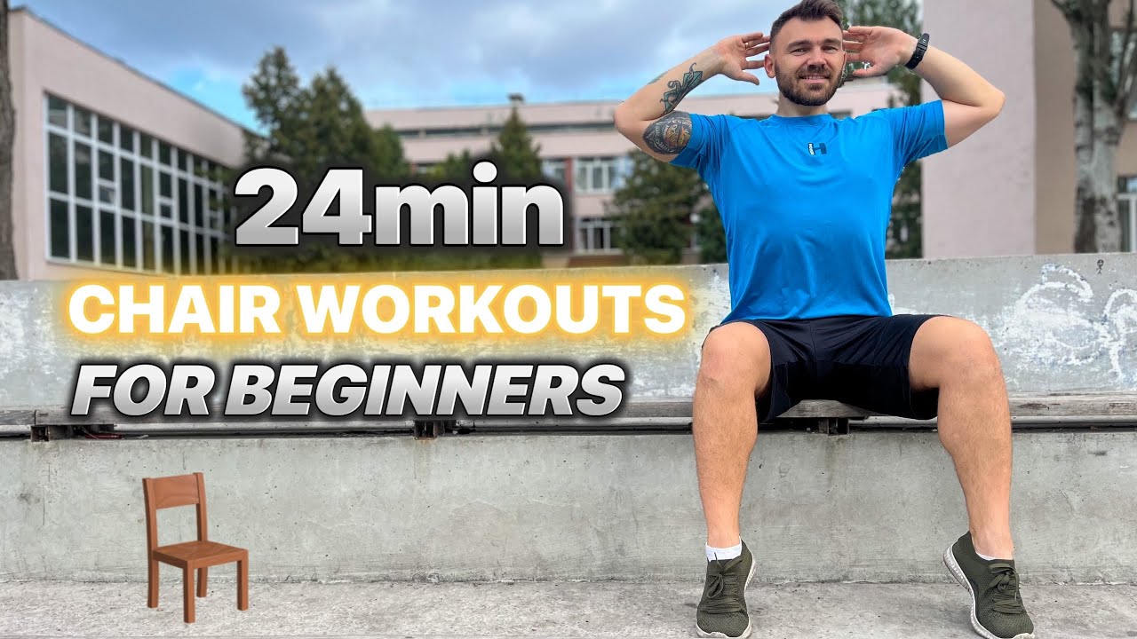 21 min workouts | 7 BEGINNER CHAIR EXERCISES | 3 ROUNDS | No equipment ...