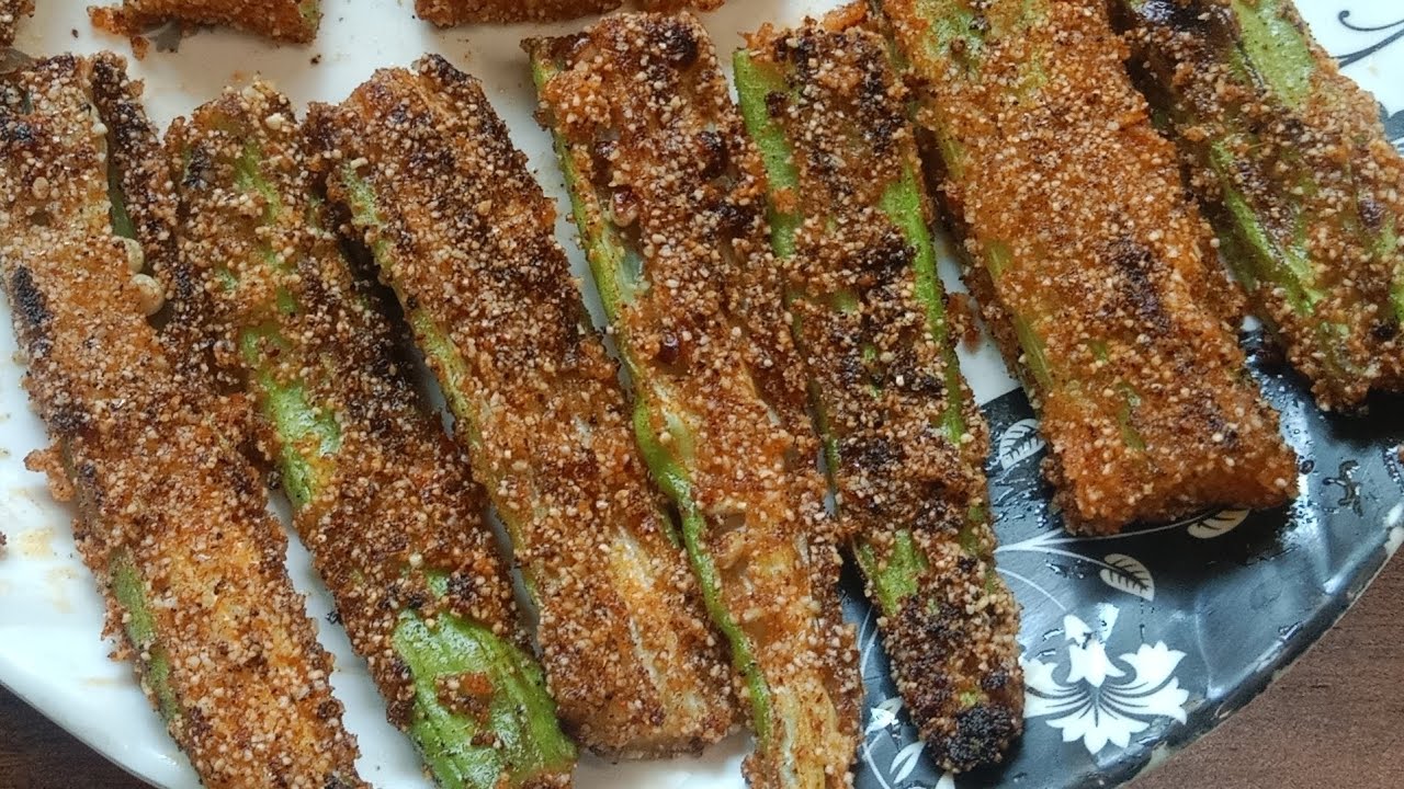 ಬೆಂಡೆಕಾಯಿ ತವಾ ಫ್ರೈ | Lady Finger Tawa Fry | Lady Finger Rava Fry Recipe ...