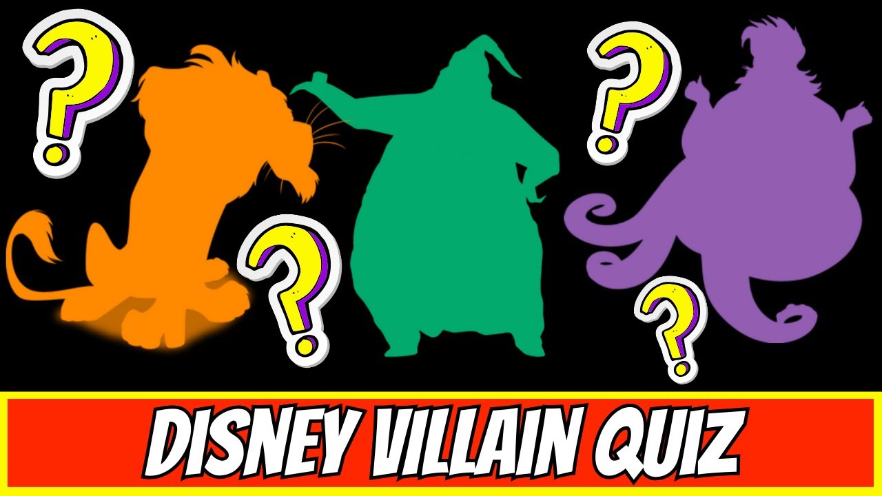 Disney Villain Silhouette Quiz: Can You Identify the Bad Guys? - YouTube