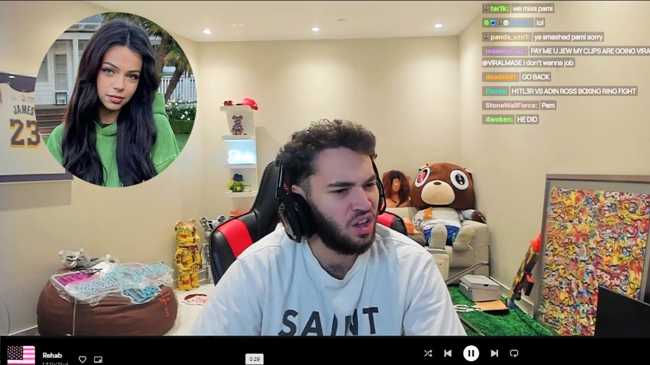Adin Ross Reacts To Lil Uzi Vert Shouting Out Pami Baby On Pink Tape ...