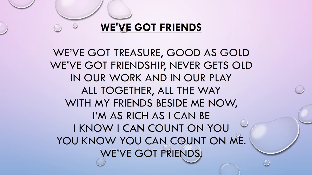 We got Friends - YouTube