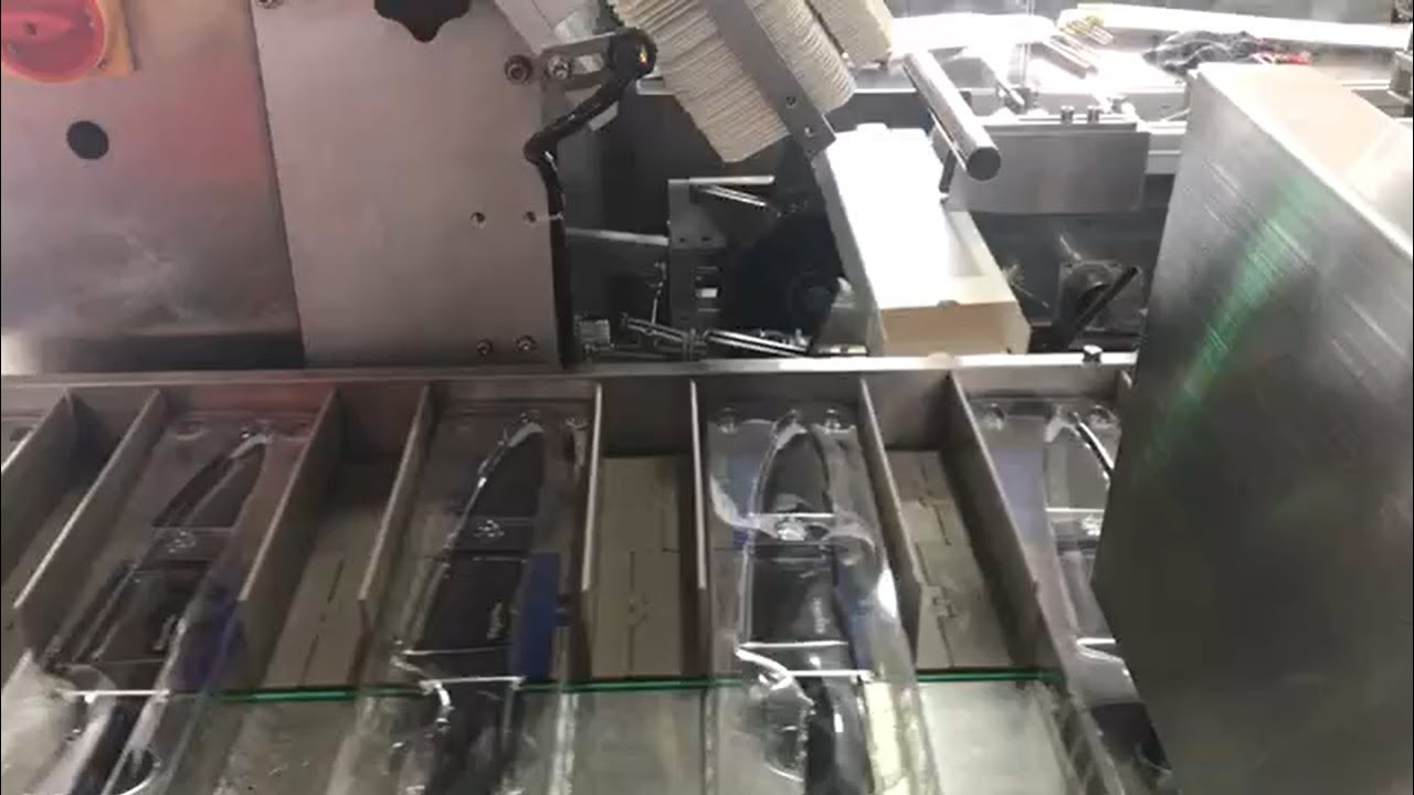 Kitchen Knife With Tray Cartoning Machine | Automatic Cartoner With ...