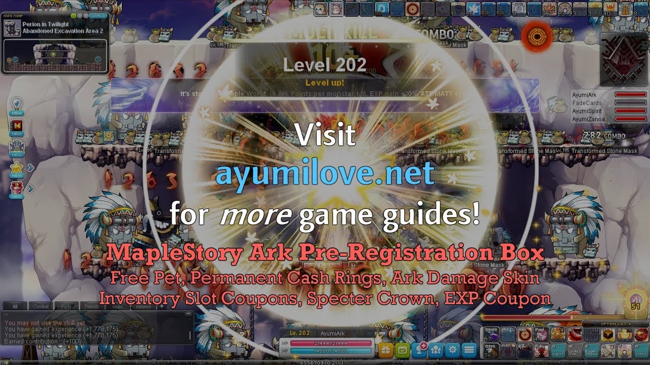 Ayumilove MapleStory Ark Pre-Registration Gift (Mini Mar Pet, Specter ...