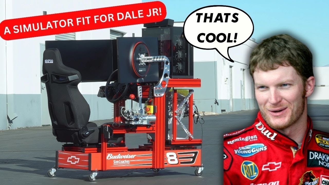 FULL DALE JR. RACING SIMULATOR BUILD! - YouTube
