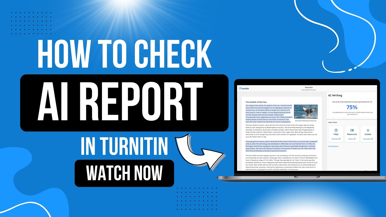 Turnitin Ai Report, How to check Ai report in Turnitin easy method ...