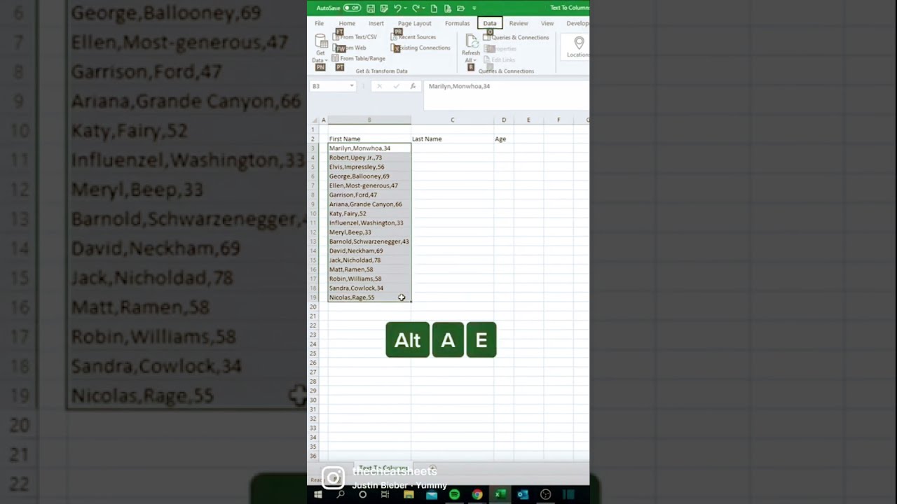 Text To Columns Feature Excel YouTube Text To Columns Feature Excel YouTube