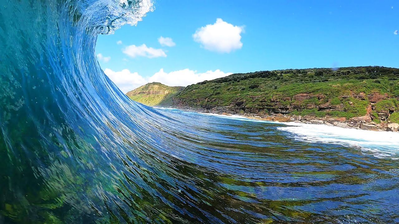 Oof! A Sharp Reef with Shallow Barrels - YouTube