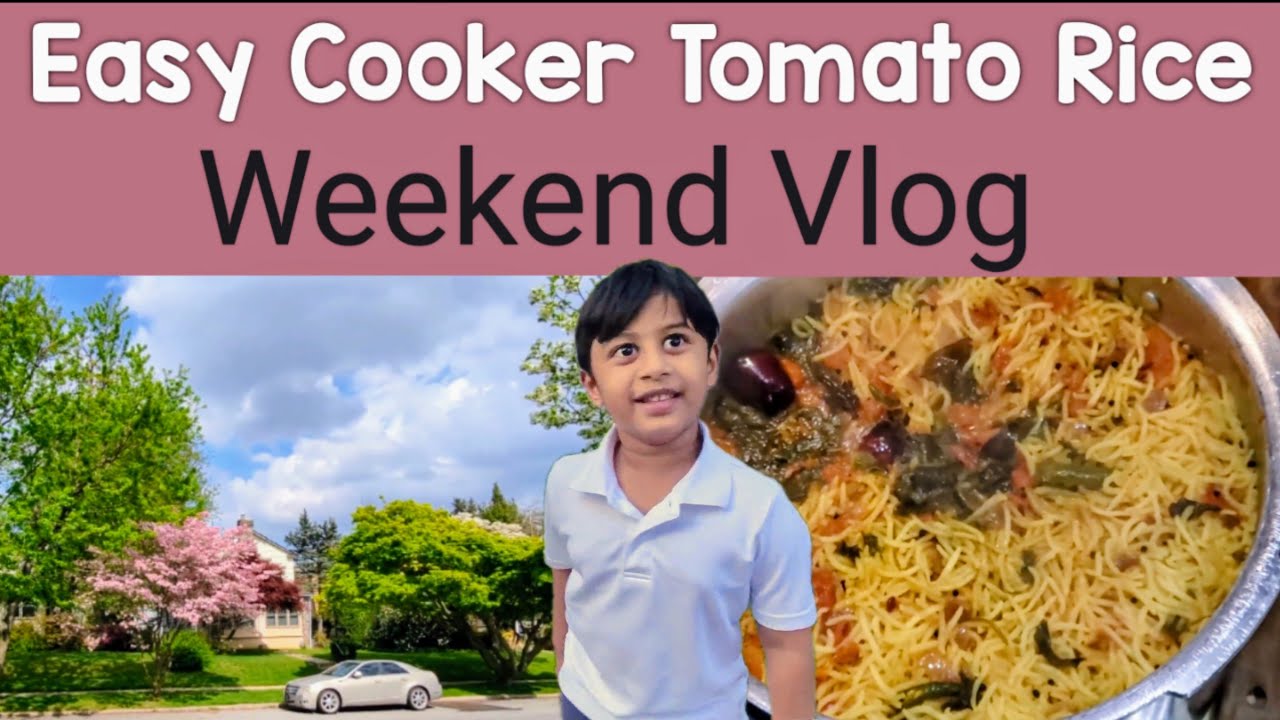 Weekend vlog/Tomato rice in cooker/saturday vlog/vlog in tamil - YouTube