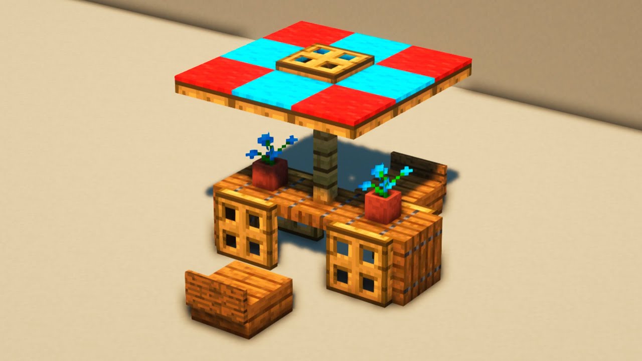 Beach Table In Minecraft - YouTube