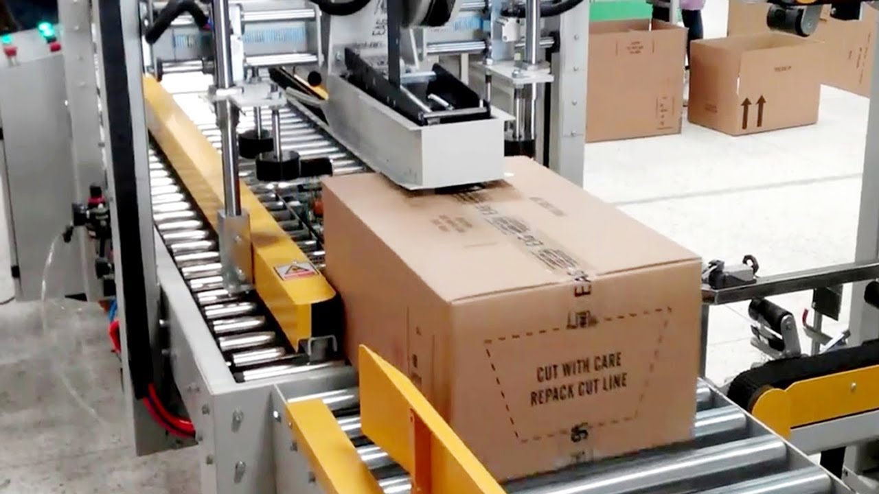 H type carton sealing machine automatic case folding closing sealer ...