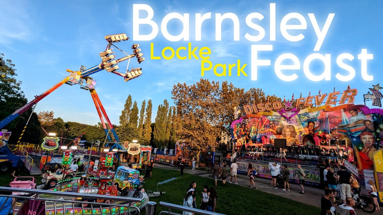 Barnsley Feast Locke Park Fun Fair | Roger Tuby Funfair 2023 - YouTube
