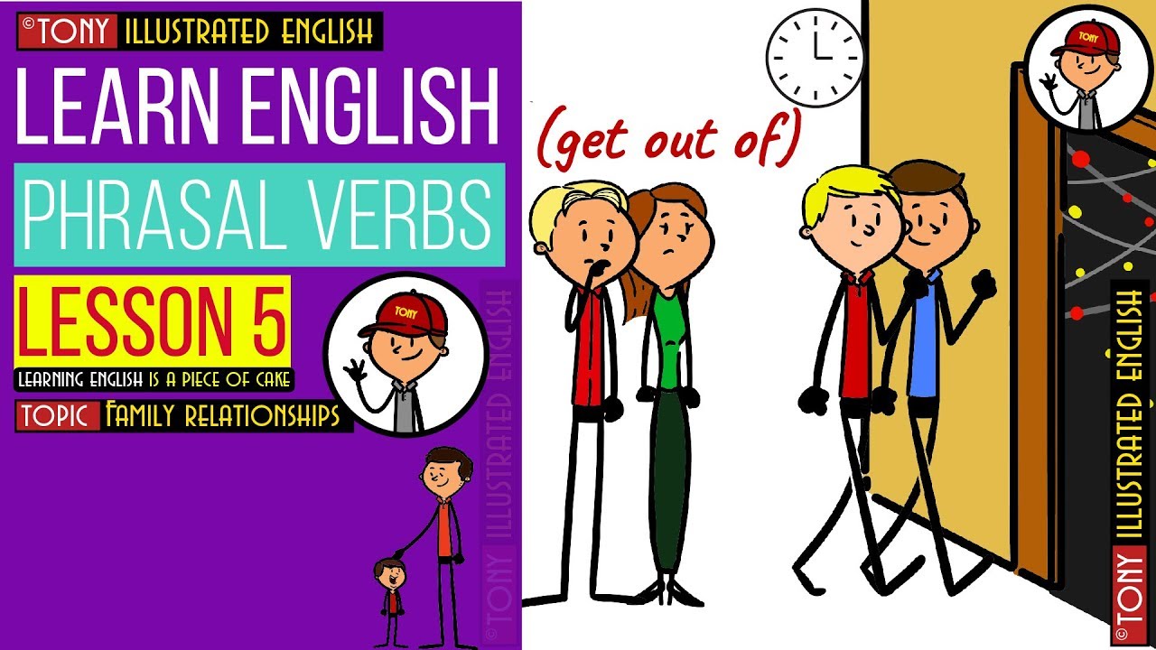 Illustrated Phrasal Verbs 5 - Topic: Family Relationships - YouTube