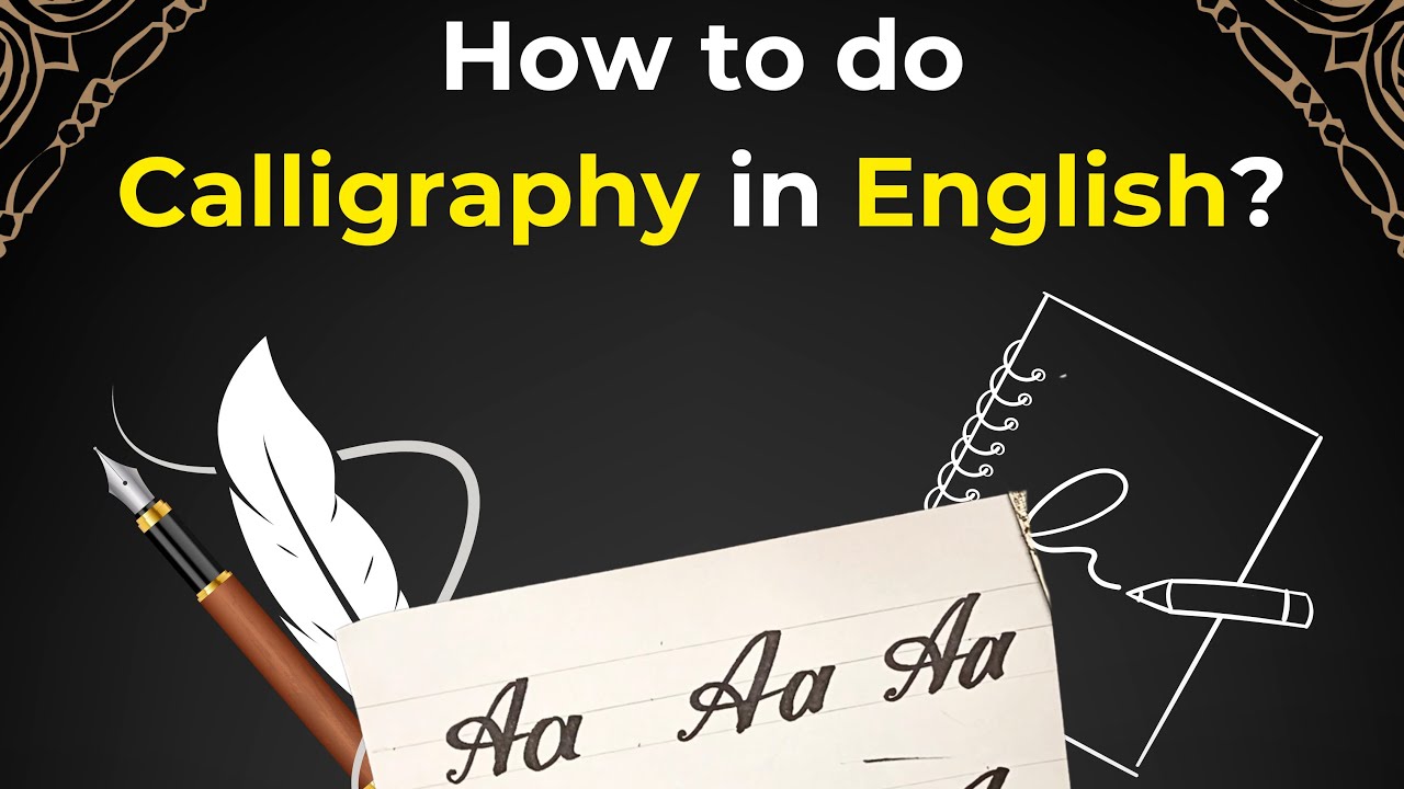 How to do Calligraphy in English? | Shafiqpress - YouTube