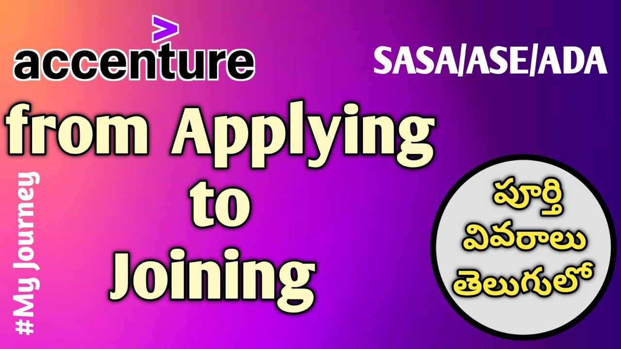 Accenture | SASA/ASE/ADA | Complete route map from Test to Joining ...