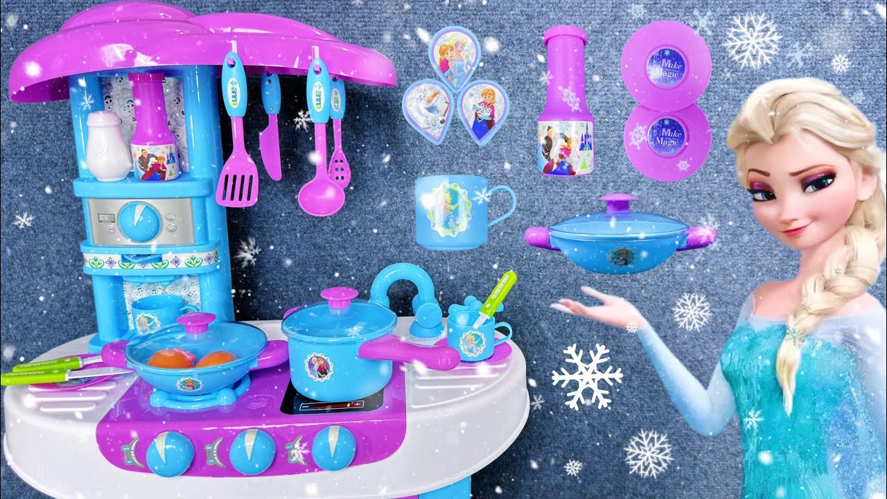 13 Minutes Satisfying with Unboxing Frozen Elsa Kitchen Cooking Toys ...