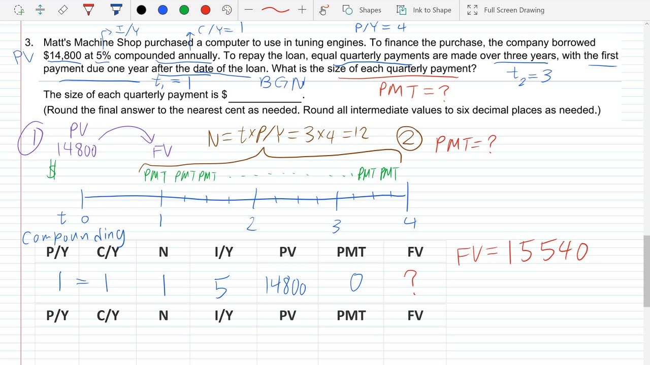 Business Mathematics Ch 13 Pre-class Assignment Question 3 - YouTube