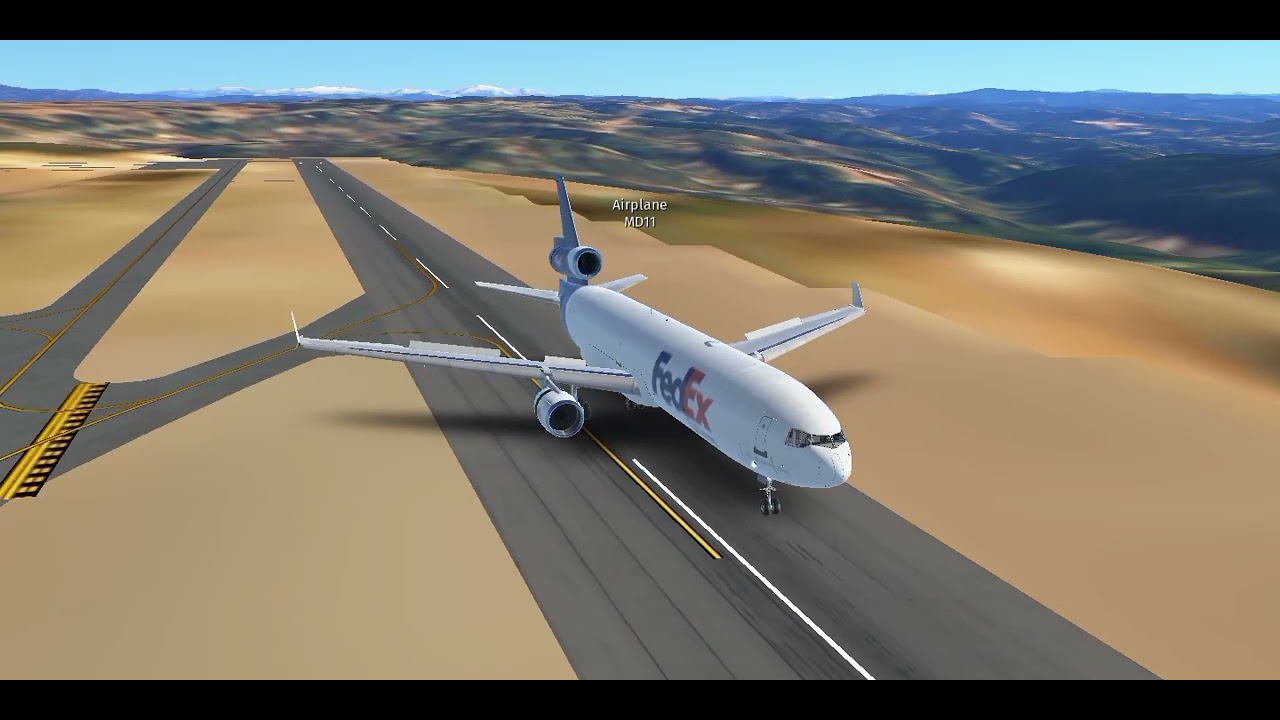 INFINITE FLIGHT FedEx MD-11 emergency landing, Placerville, CA - YouTube