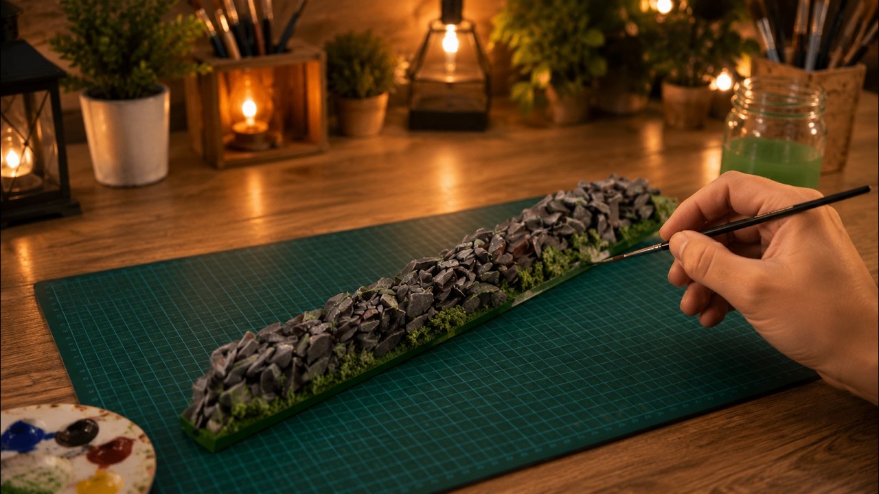 How To make Easy and beautiful Miniature Stone Wall Using Foam ...