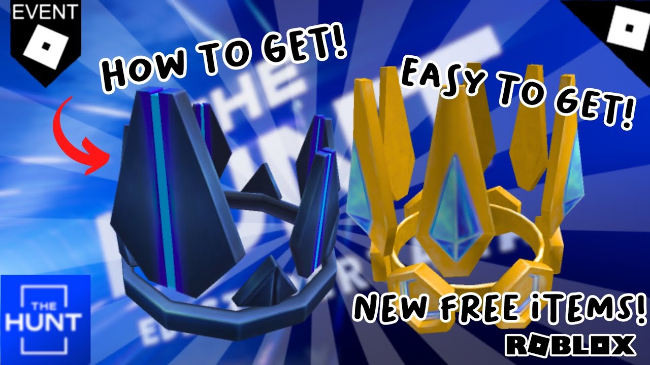 NEW FREE ITEMS?! 😱 HOW to get VAULT EXPLORER'S CROWN & INFINITE HUNTER'S CROWN in THE HUNT ...