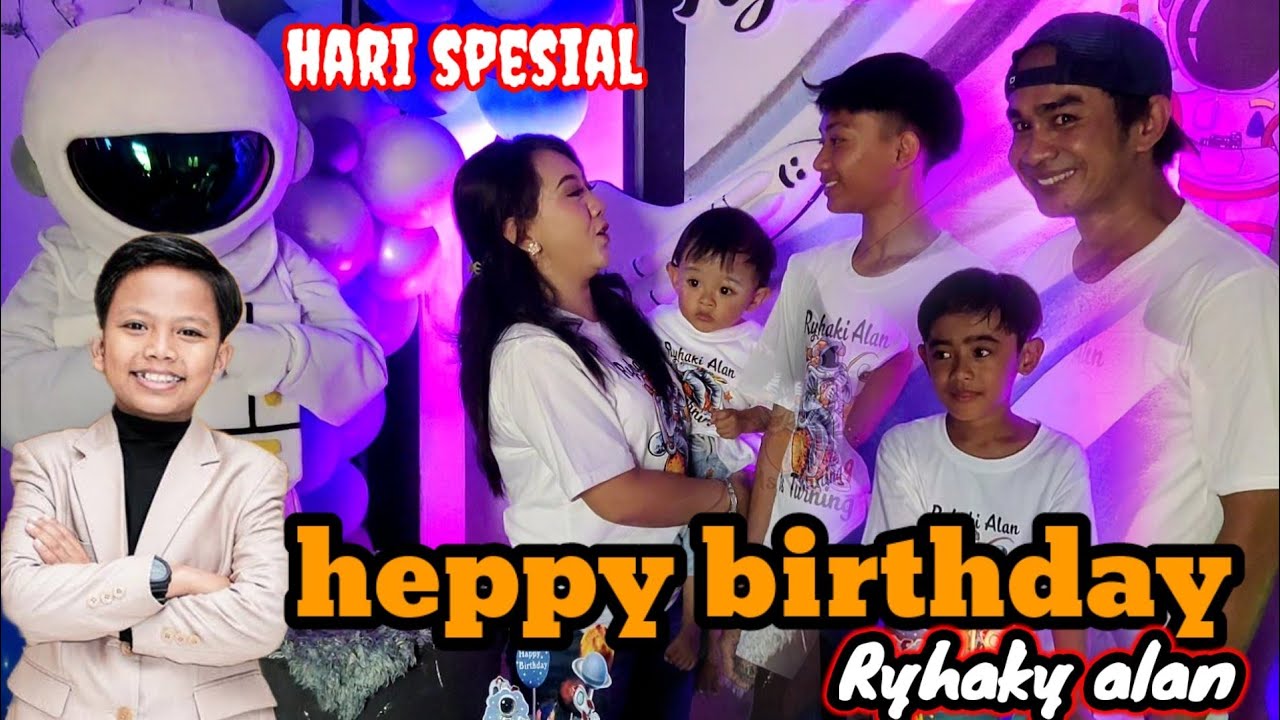 ulang tahun Ryhaky Alan ke 9 semua tamu undangan heboh - YouTube