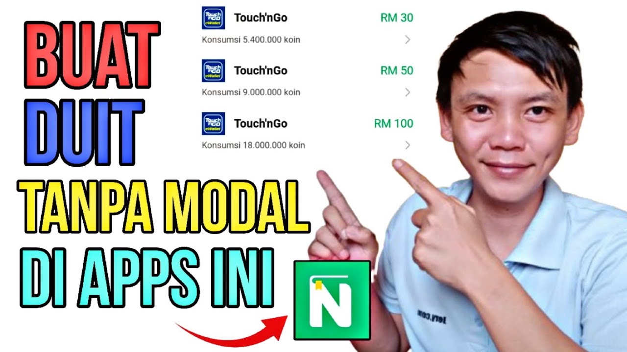 App Buat Duit Touch n Go 2024 Secara Percuma - YouTube