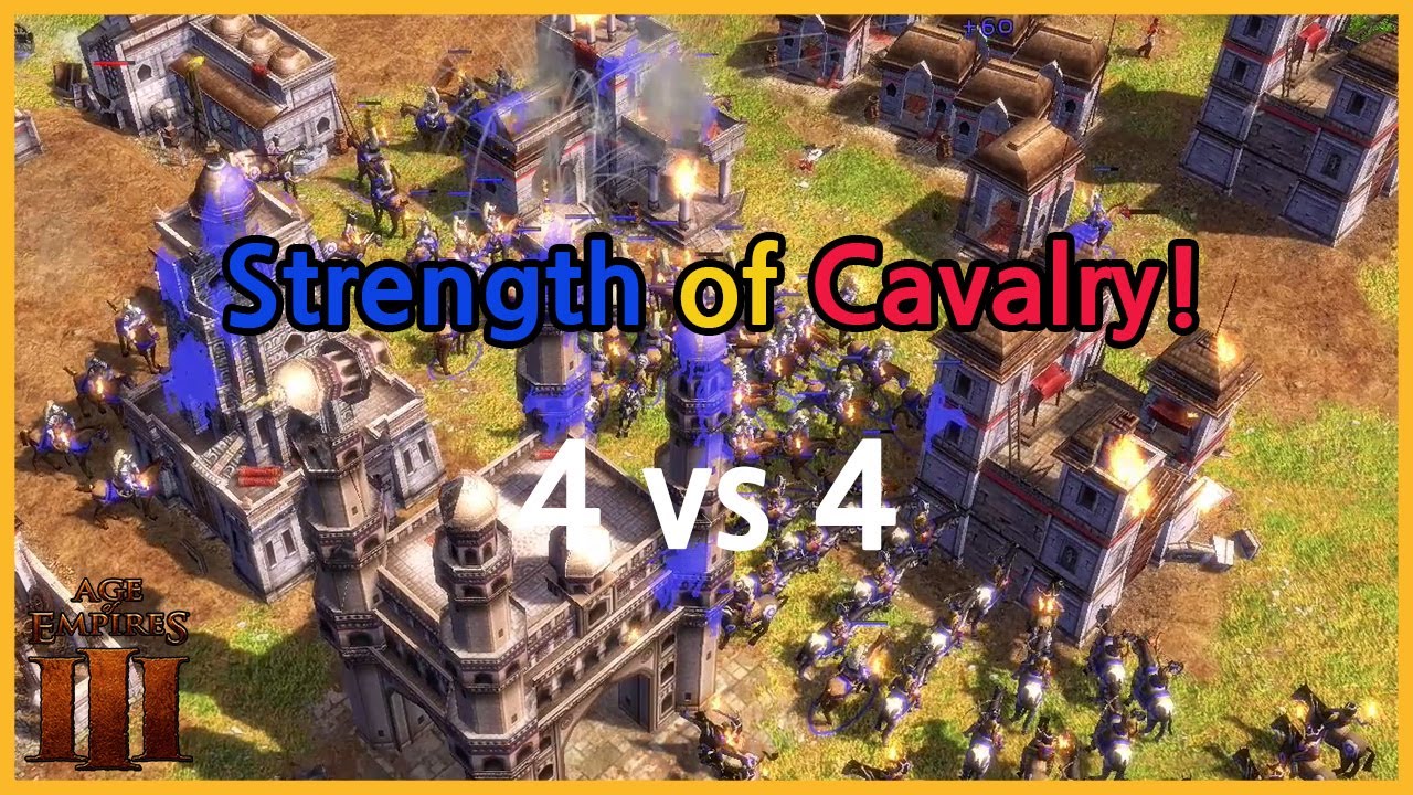 AoE Age Of Empires 3 : 4 vs 4 Full Gameplay (ep 3) - Strength of ...