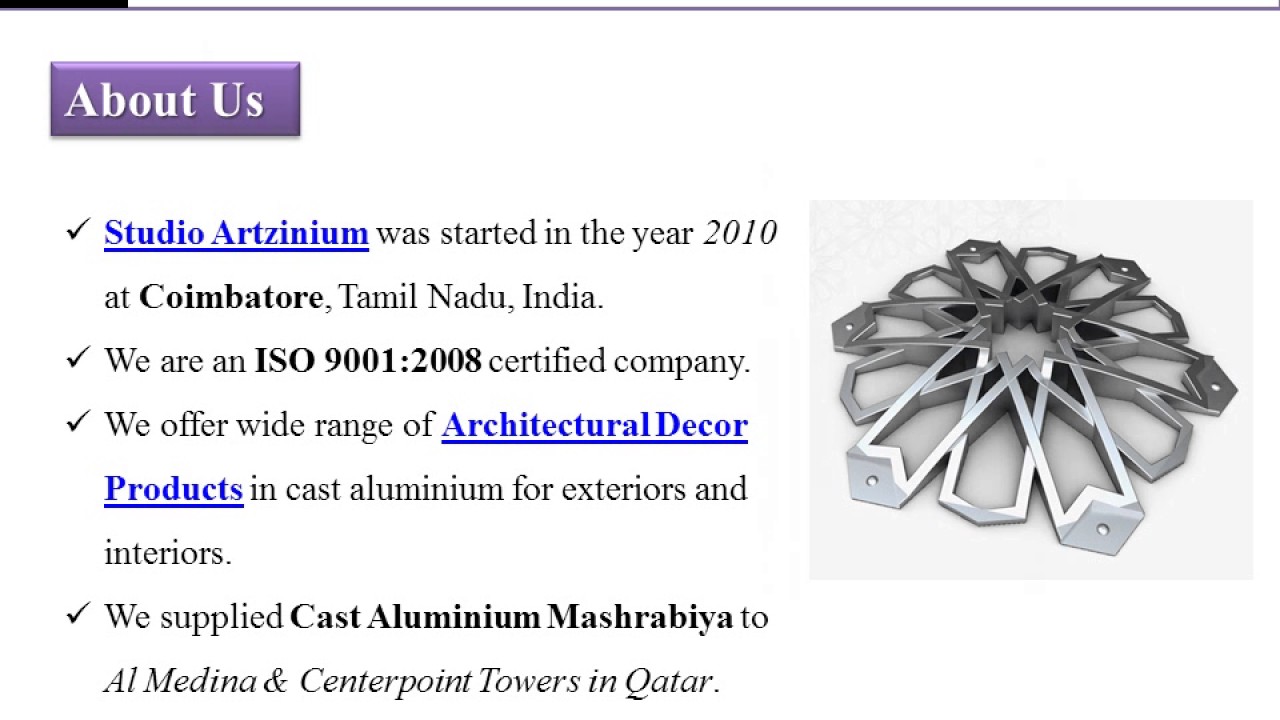 Aluminium Facades & Mashrabiya Screens Manufacturers - YouTube