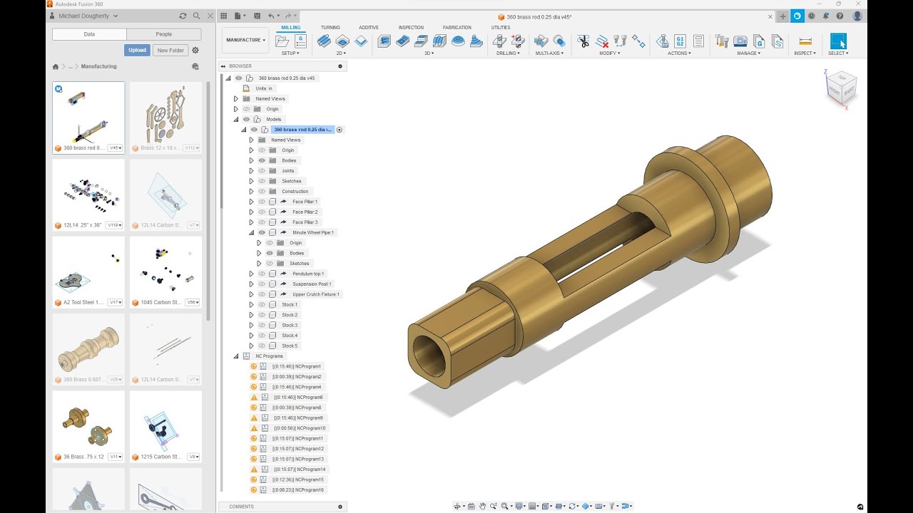 Making the Minute Wheel Pipe for a skeleton clock based on John Wilding ...