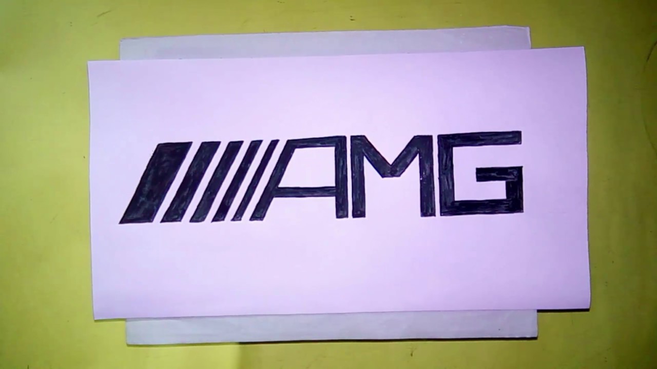 How to draw the AMG logo - YouTube