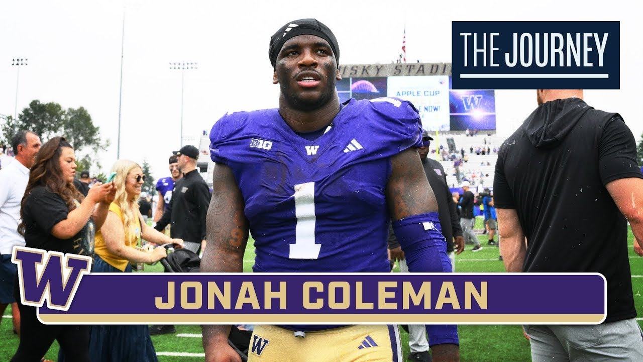 Spotlighting Jonah Coleman | Washington Football | The Journey - YouTube