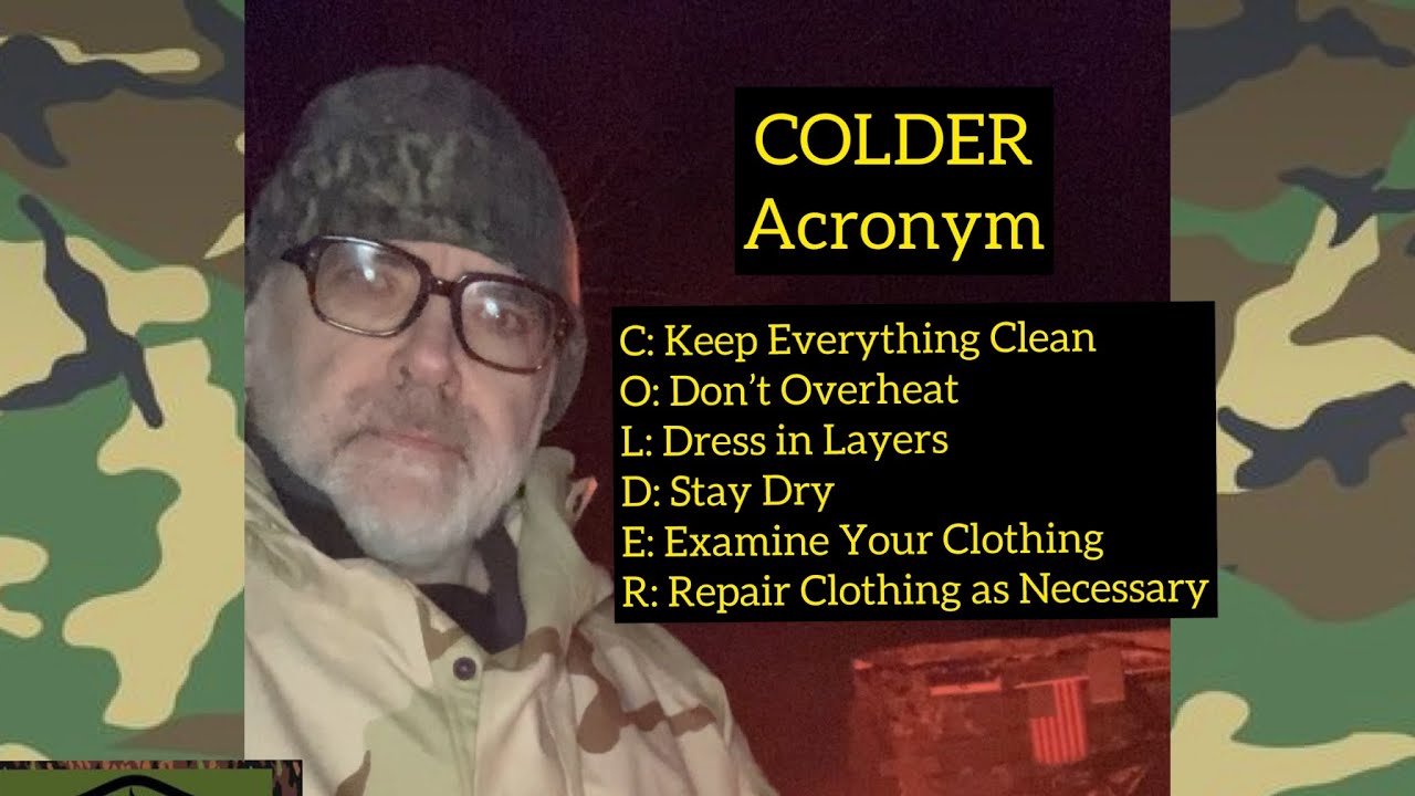 Survive the Cold Weather Using the COLDER Acronym - YouTube