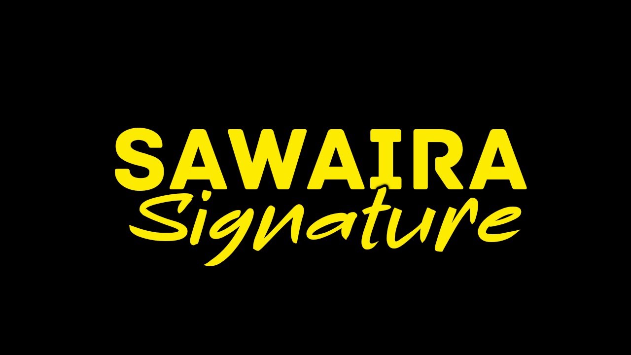 Sawaira Name Signature Style || Learn Your Signature - YouTube