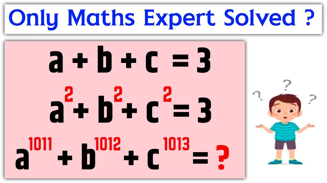 Olympiad Algebra Problem 🔥 Maths Olympiad Questions | Jk Campus - YouTube