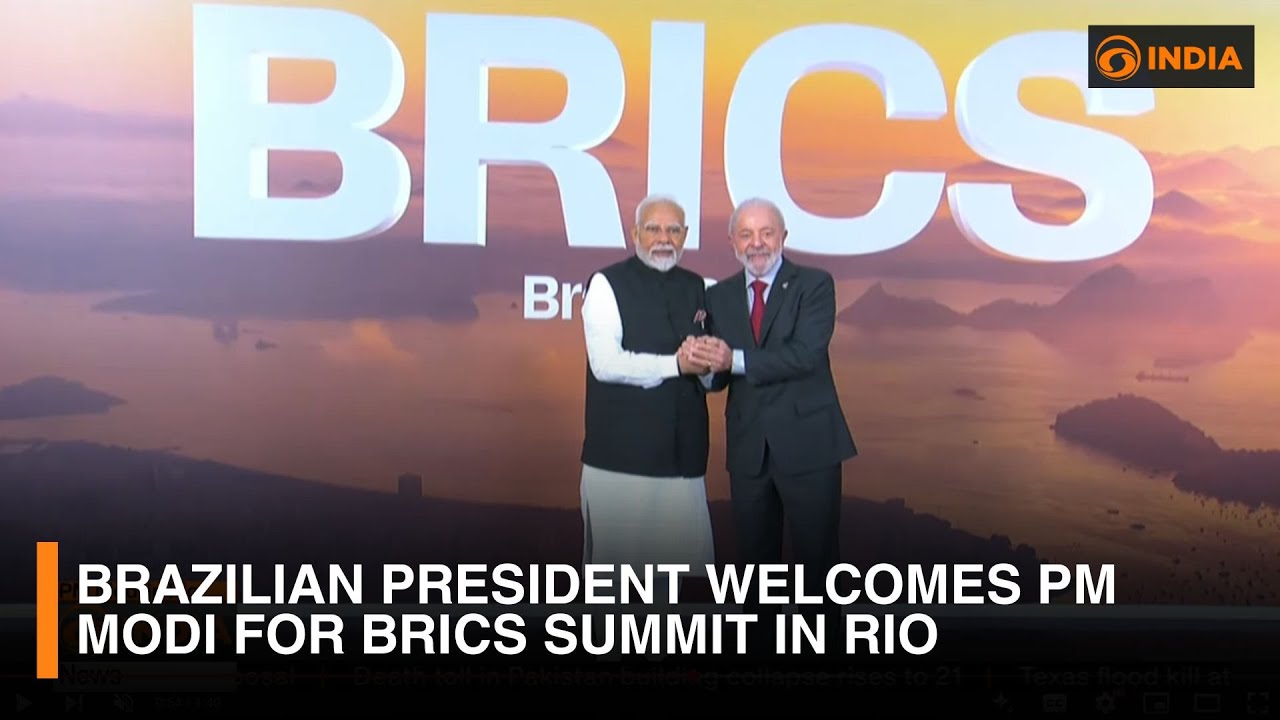 Brazilian President welcomes PM Modi for BRICS Summit in Rio | DD India ...