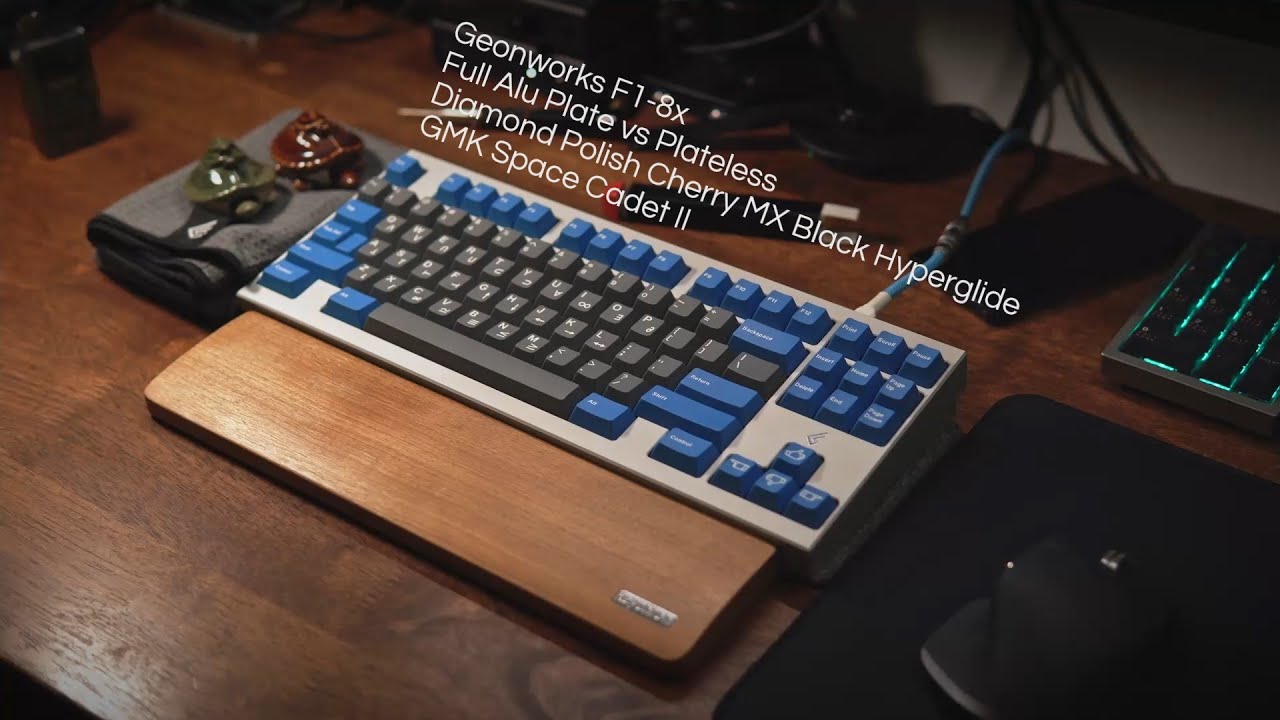 Geonworks F1-8X Full Alu Plate Vs Plateless. Diamond Polished Cherry Mx ...
