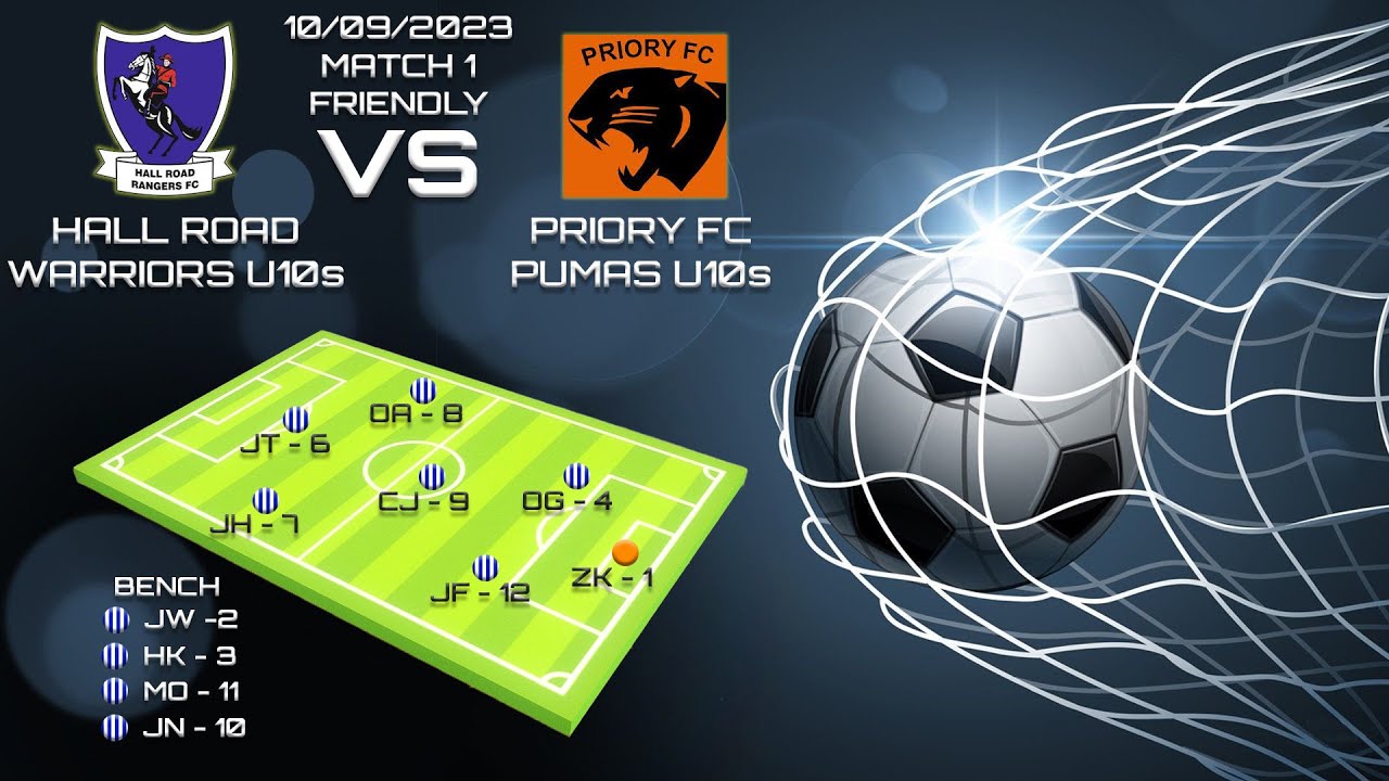 Hall Road Warriors [u10s] Vs Priory FC Pumas [u10s] [Match 1 ...