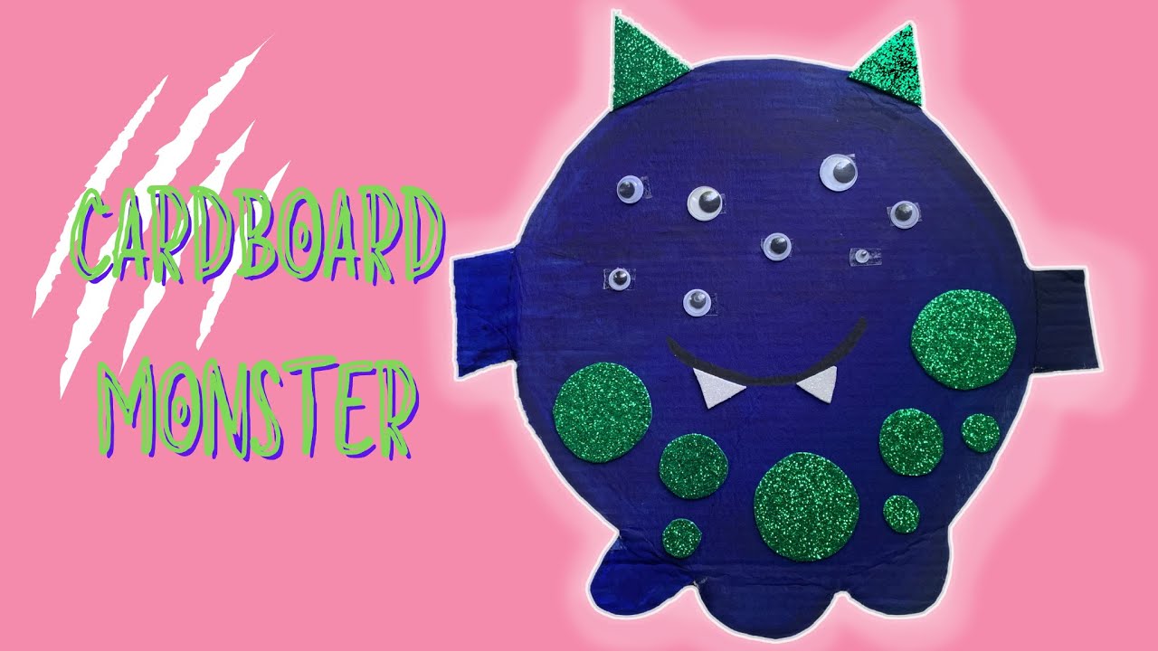 Cardboard Monster Craft - KIDS craft - Craft Ideas - YouTube
