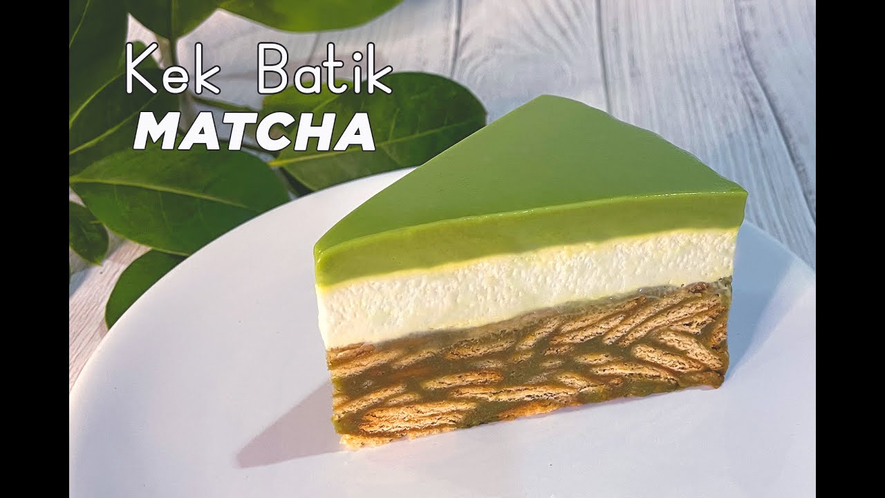 Kek Batik Matcha Indulgence. Kek Batik Green Tea. #matchacake # ...