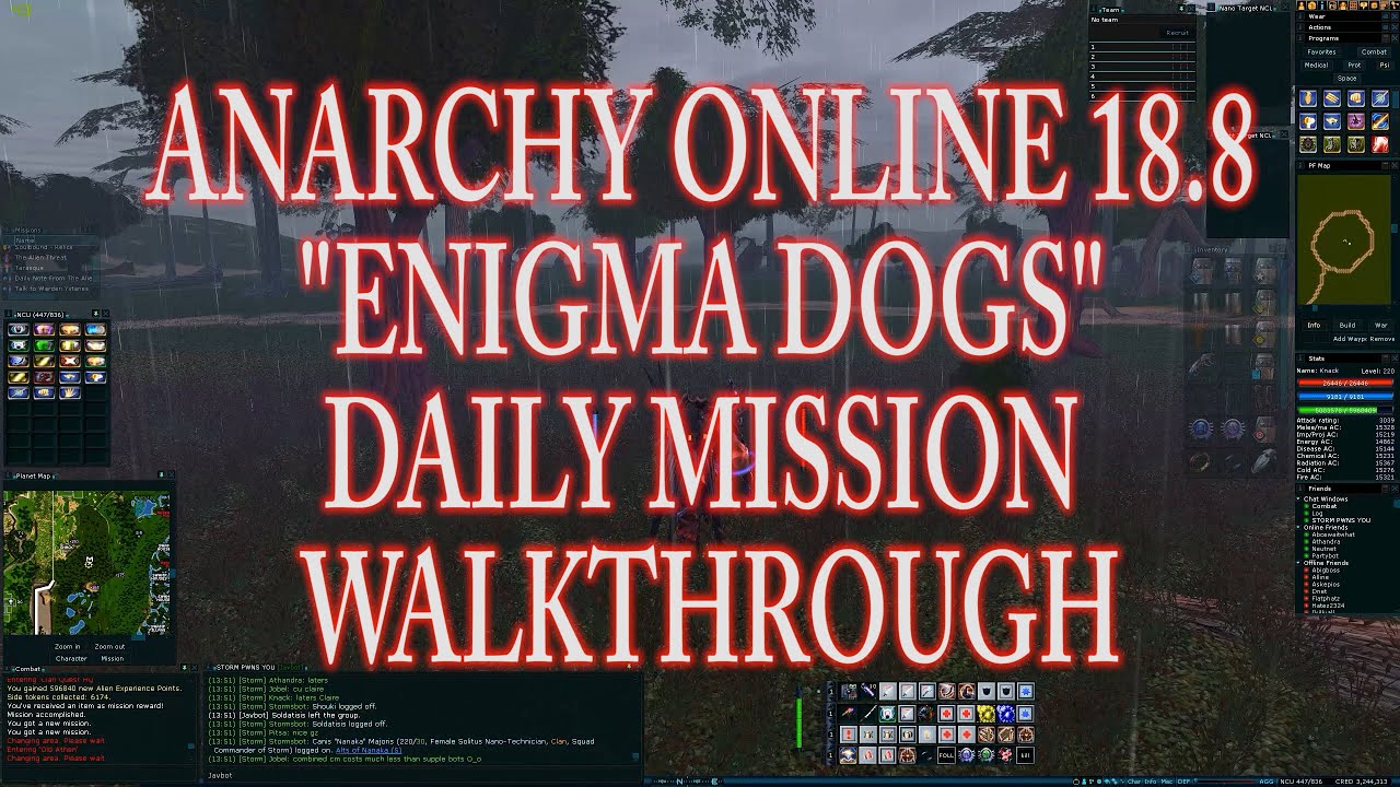 ANARCHY ONLINE 18.8 "ENIGMA DOGS" DAILY MISSION WALKTHROUGH (2560 x ...