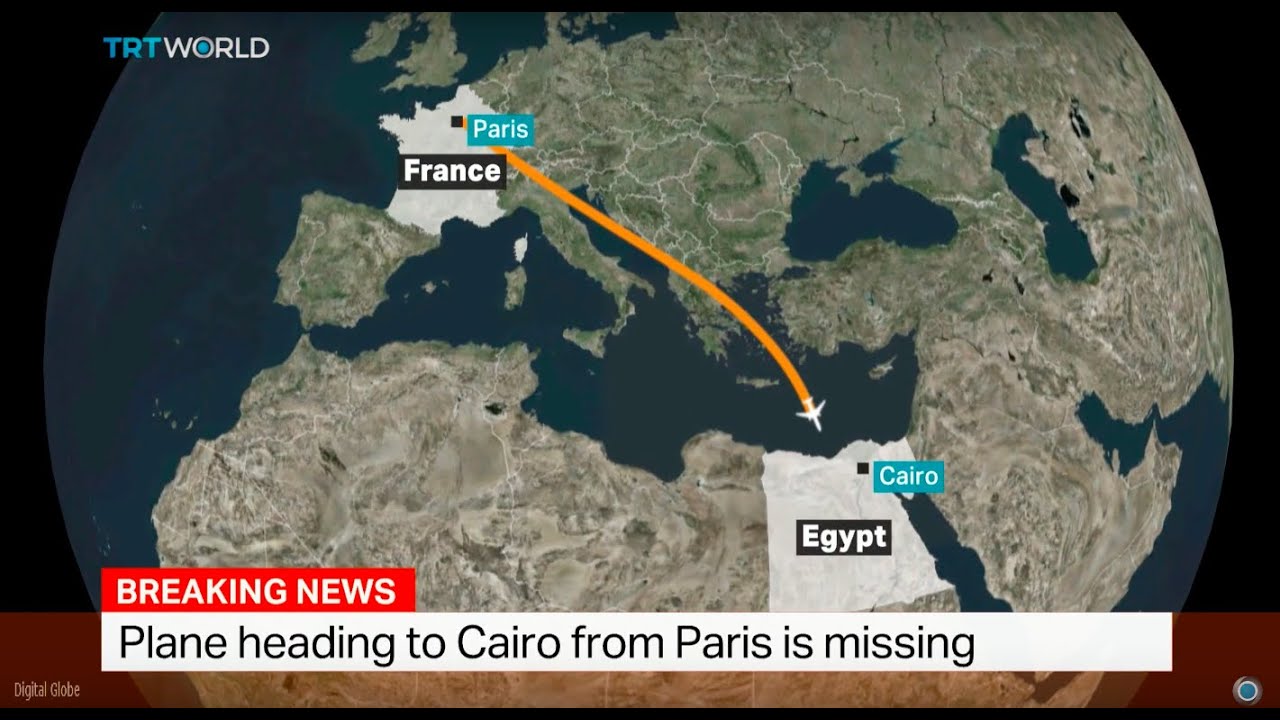Plane heading to Cairo from Paris is missing, Peter Humi reports - YouTube