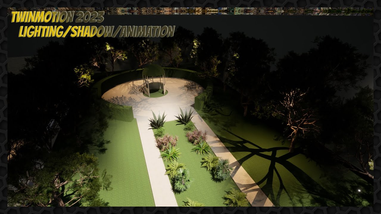 Landscape Design Animation, Cool Shadows, lighting Effect, Daytime ...