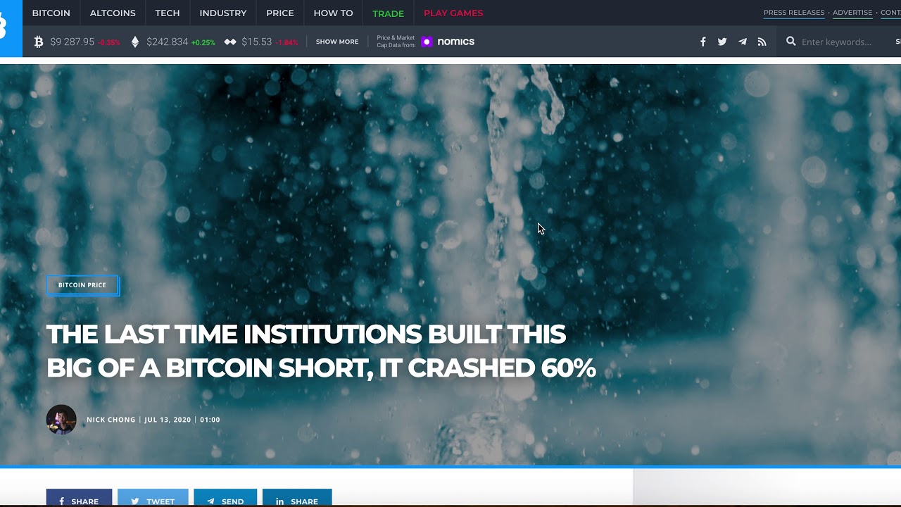 Bitcoin Short | Bitcoin Giveaway Scam Ad on YouTube - YouTube