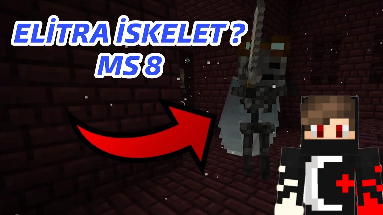 İskeletten elitra düştü! 🤨 -Minecraft Modlu Survivor 8 - YouTube