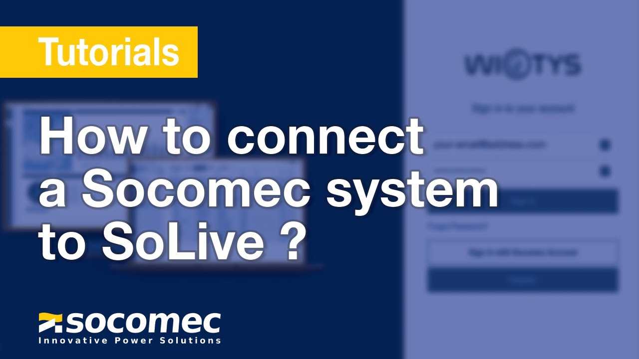 How to connect a Socomec system to SoLive ? - YouTube
