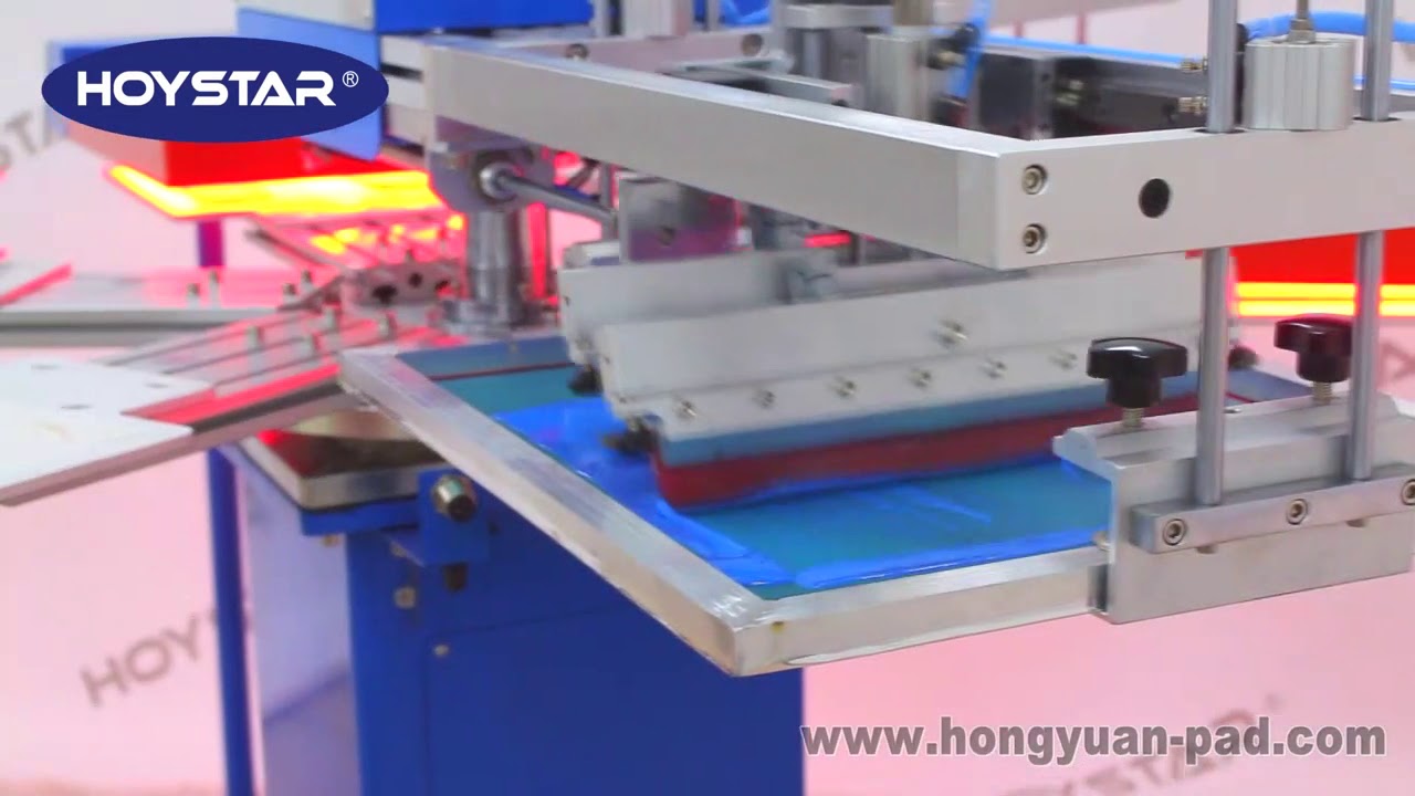 2 color insole rotary screen printing machine - YouTube